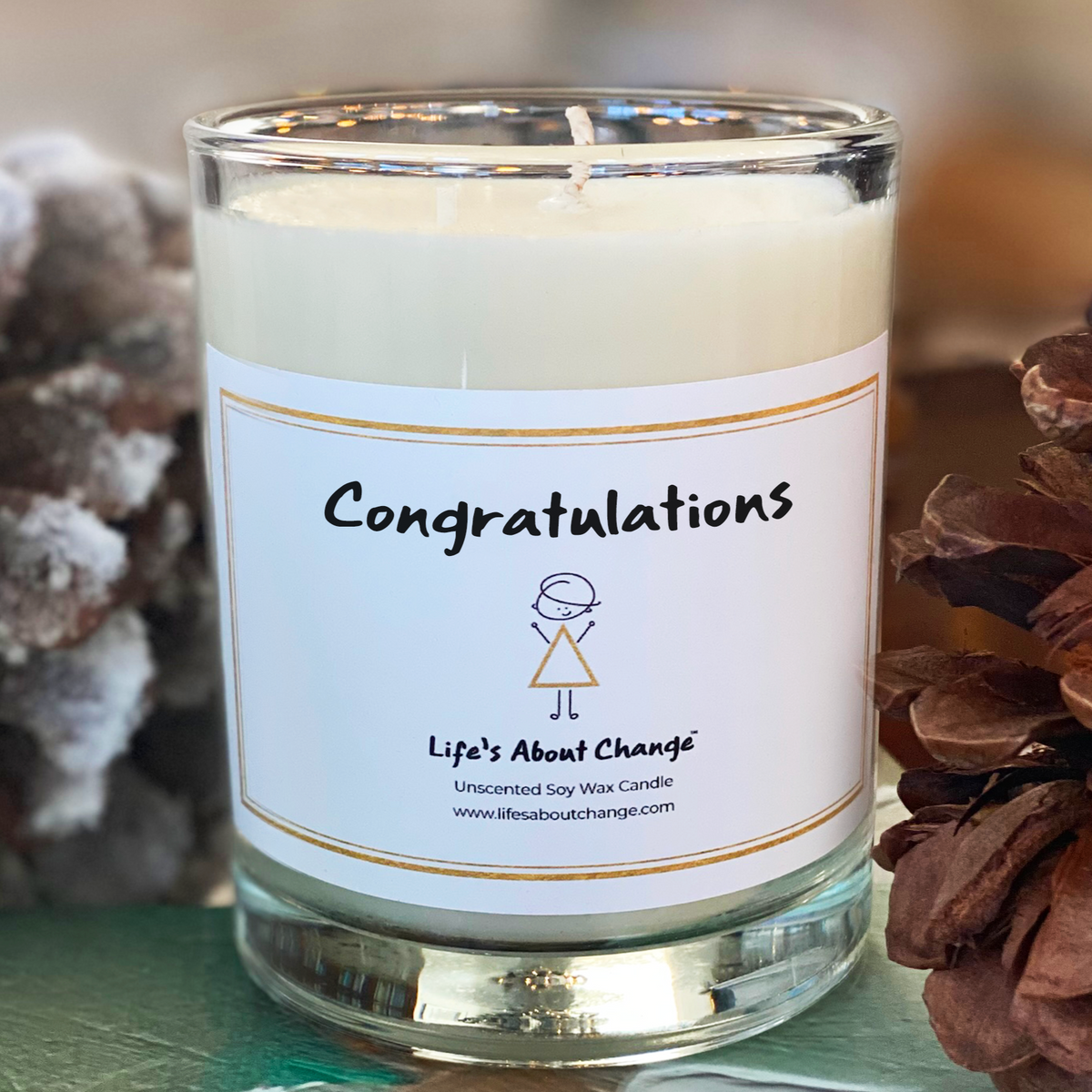 Congratulations Unscented Candle Life s About Change