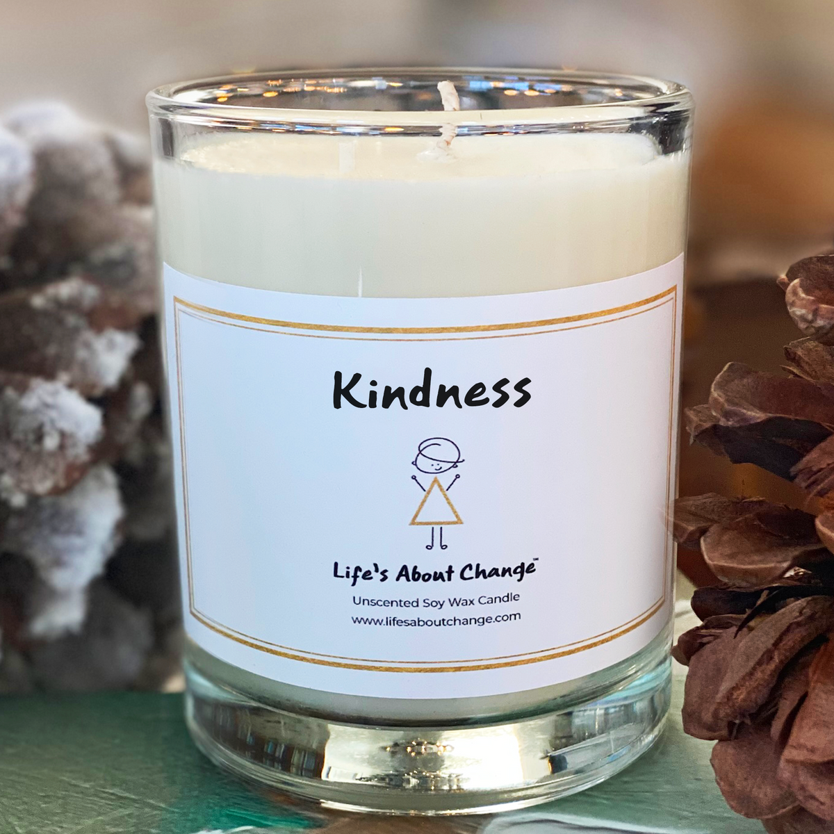Kindness - Unscented Candle – Life's About Change